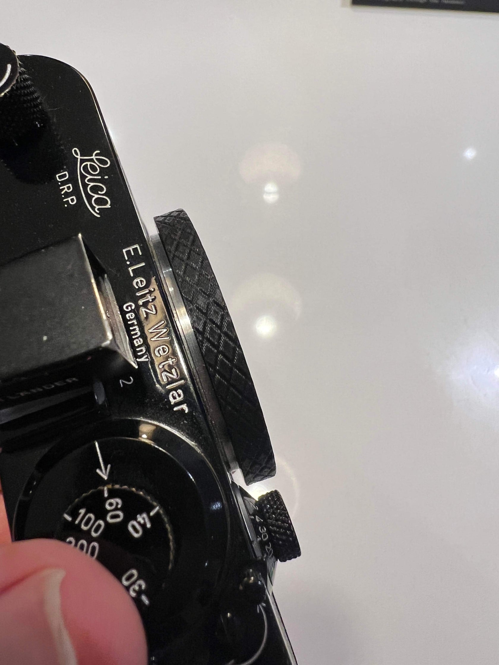 Double Glass - 24mm F11, M39 mount lens with custom engraved caps ...